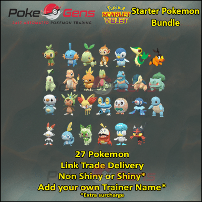 Starter Bundle 27 Pokemon [SV] – PokeGens