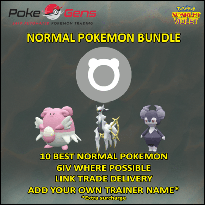 Normal Pokemon Bundle – Pokemon Scarlet & Violet (10 Pokemon) – PokeGens