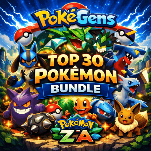 Pokémon Legends: Z-A – Top 30 Most Popular Pokémon Bundle – PokeGens